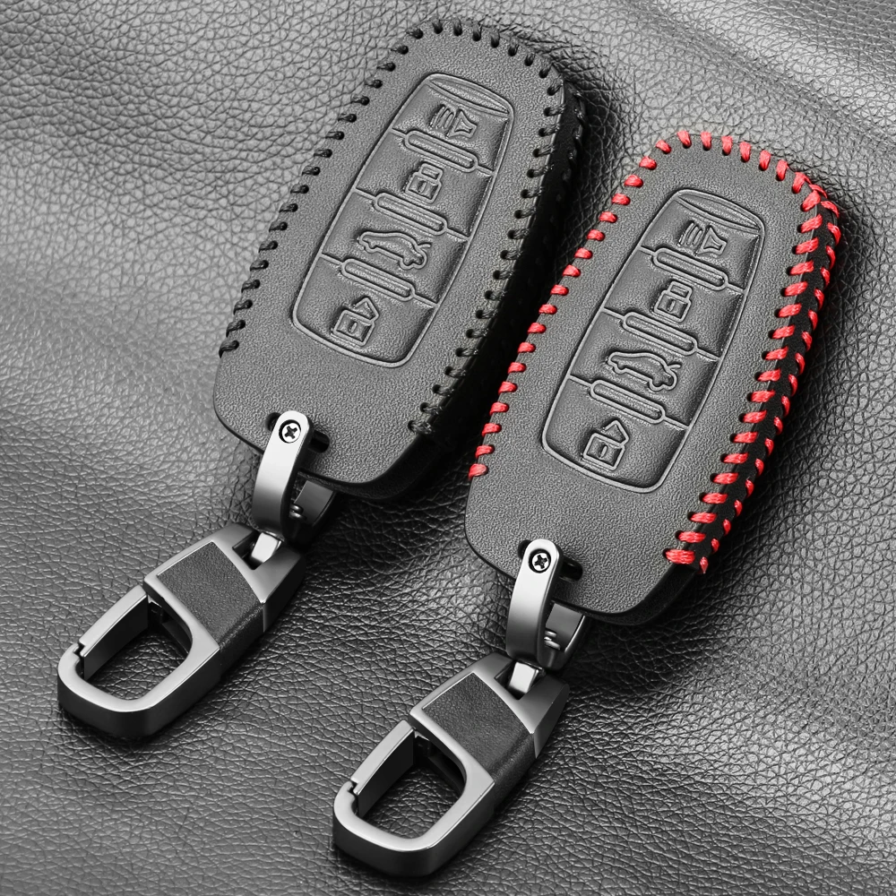 100-New-Leather-car-key-case-Remote-key-cover-keychain-for-Haval-H9-F7x ...