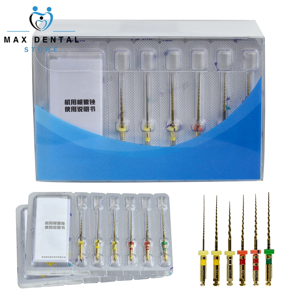 1pcs-E-FLEX-Gold-Dental-Root-Canal-File-Heat-Activated-Rotary-Nitinol ...