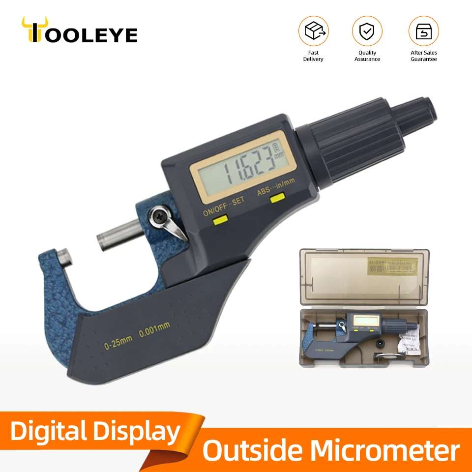 0-25mm-External-Micrometer-Digital-Micrometer-Measuring-Tools-Micro ...