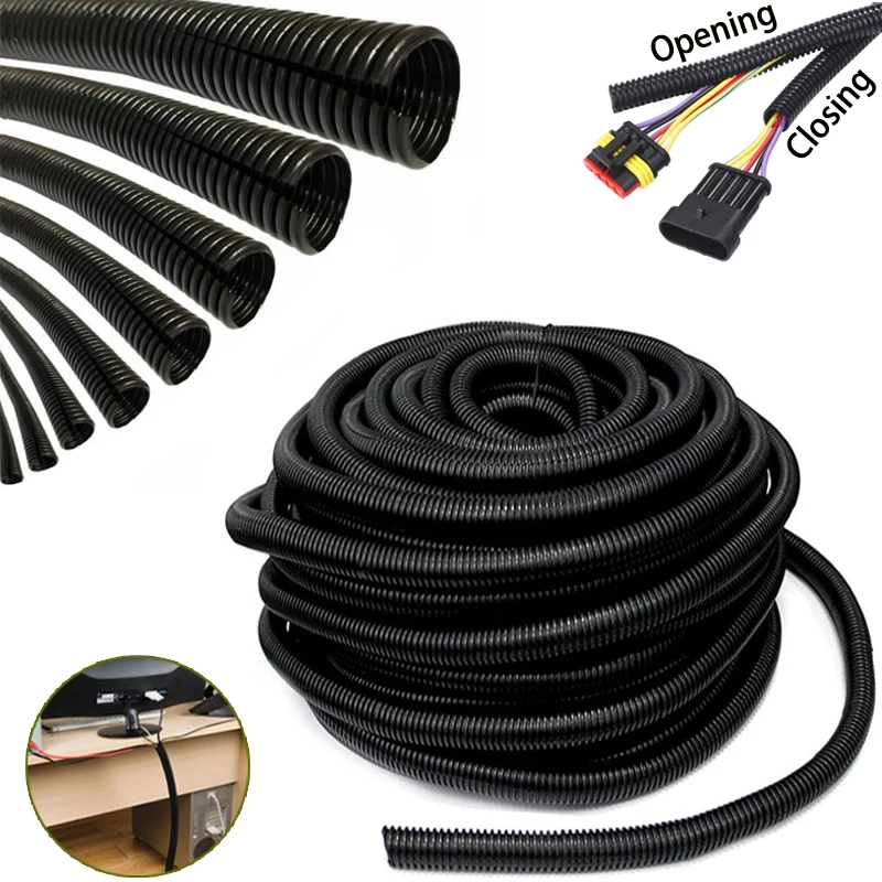 1-3meter-Corrugated-Pipe-7mm-28mm-Auto-Corrugated-Car-Cable-Insulation ...