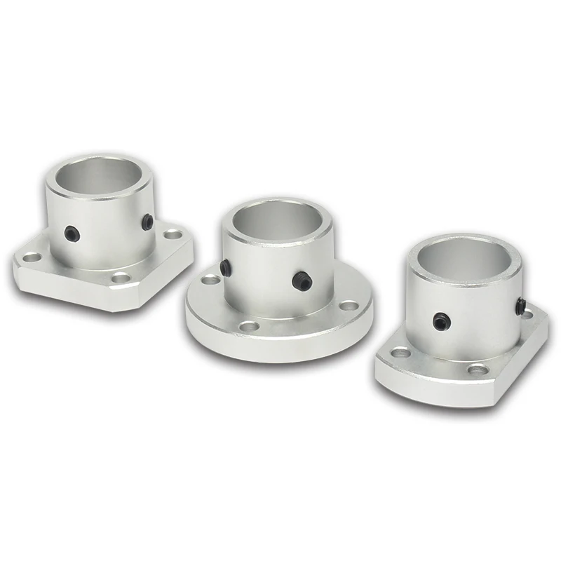 Guide shaft support Long Sleeve Round Flanged Mount Type Shaft Supports ...