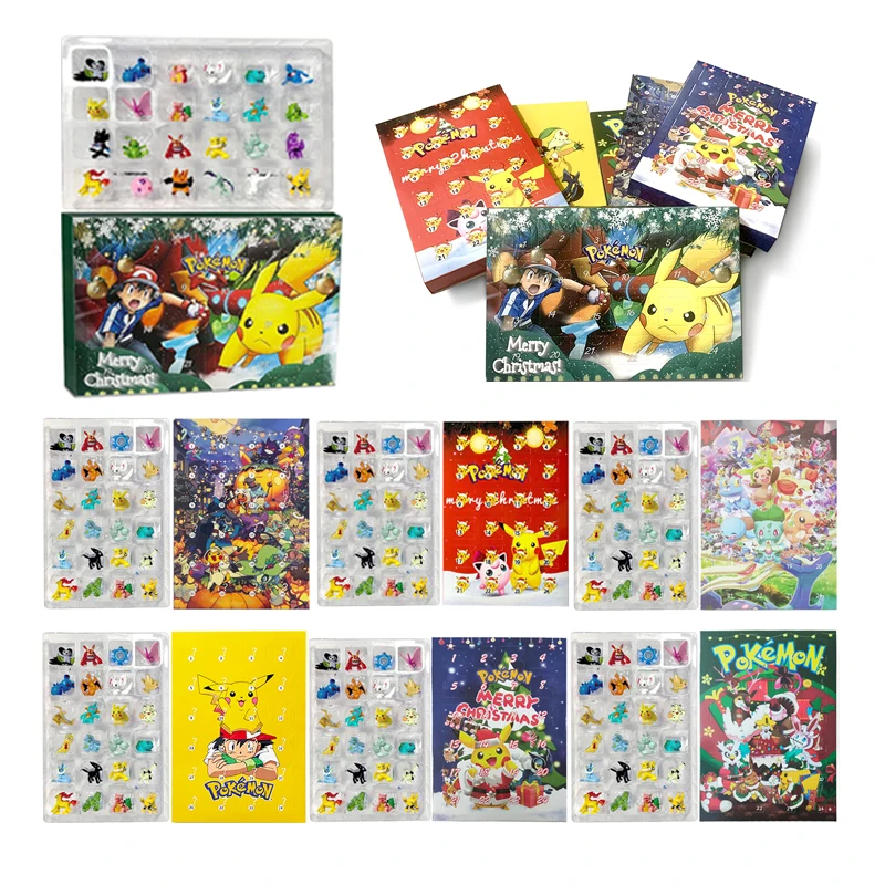 Christmas-Advent-Calendar-Box-24-144pcs-Pokemon-Kawaii-Pikachu-Anime ...