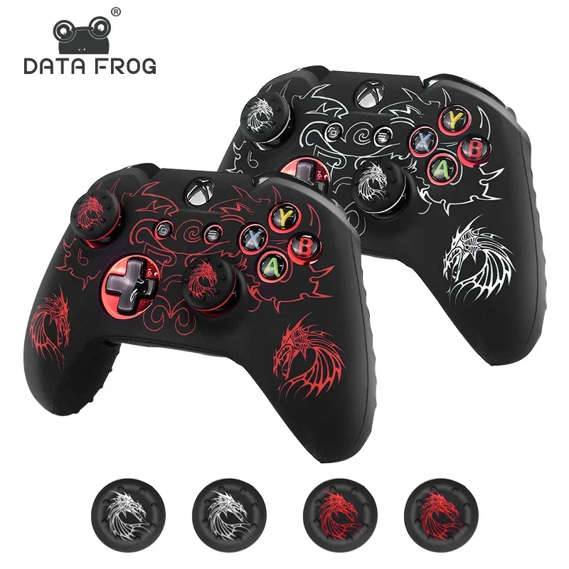 DATA-FROG-Silicone-Case-For-Xbox-Gamepad-With-Thumb-Grip-Accessories ...