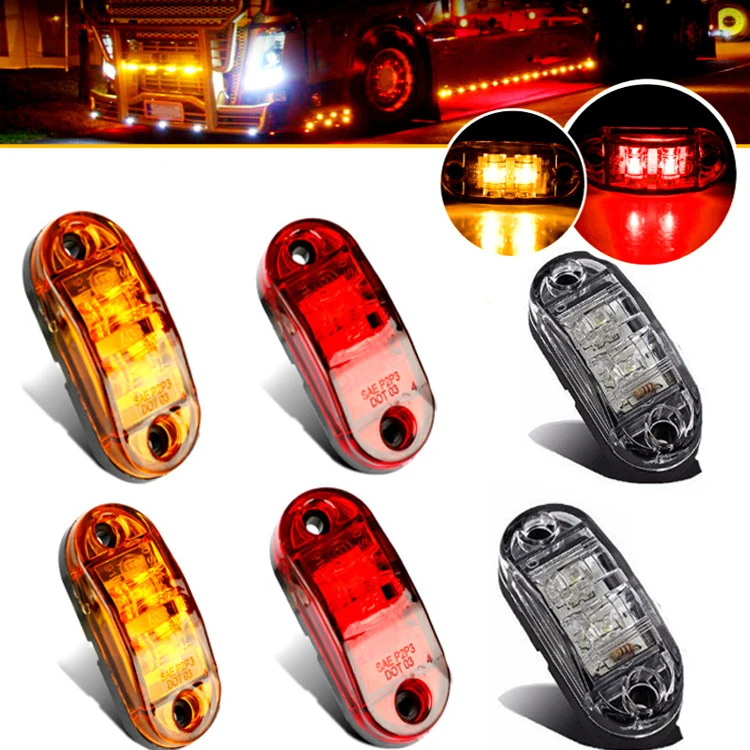 2-1PCS-12V-24V-Truck-Daytime-Running-lights-DRL-LED-Lamps-Warning ...