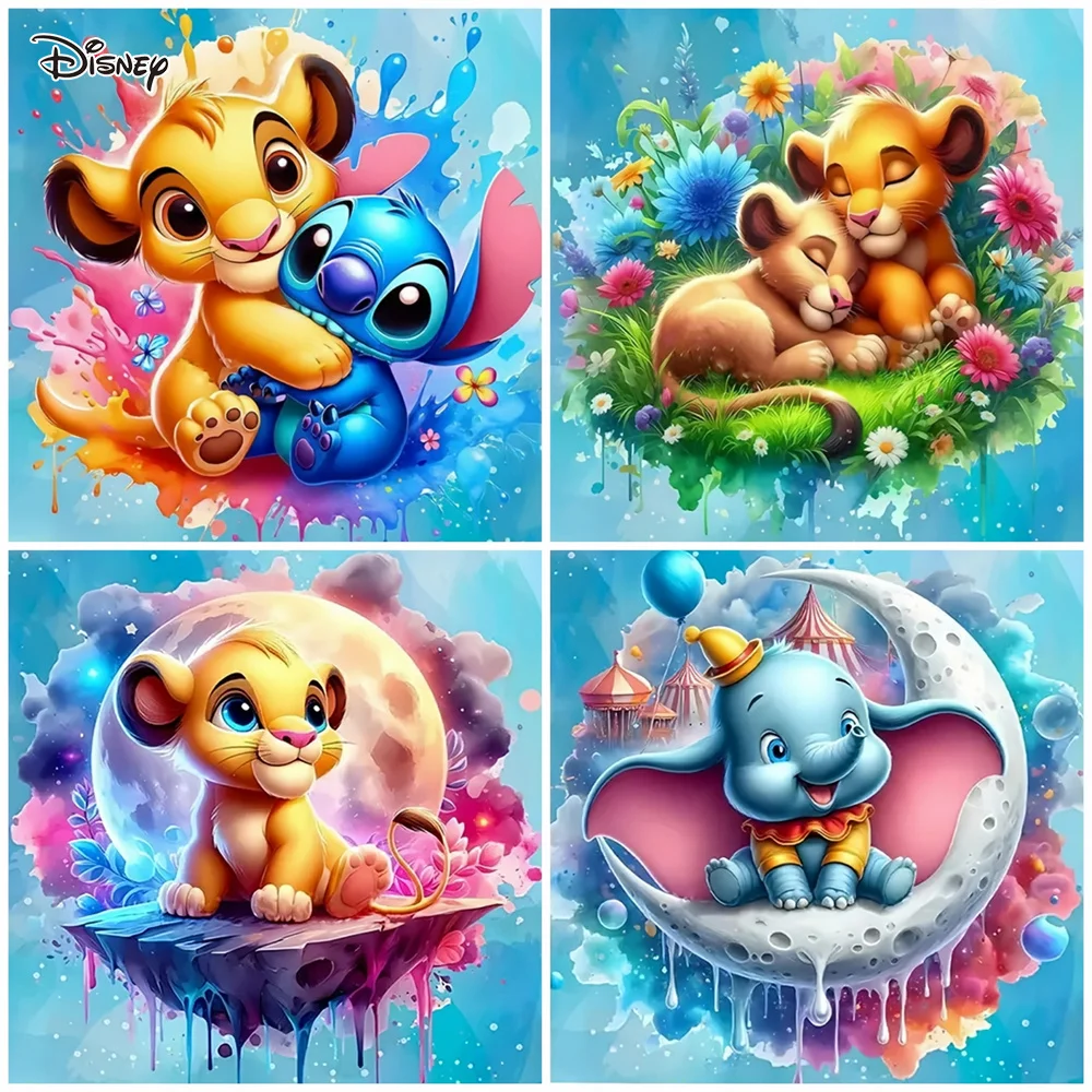 Disney-DIY-Diamond-Painting-Simba-The-Lion-King-Mosaic-Dumbo-Full ...