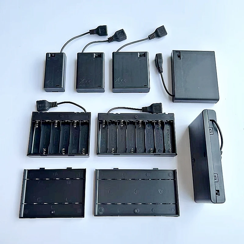 Portable-Mini-2-3-4-6-8AA-Battery-Holder-Storage-Box-Case-USB-Power ...