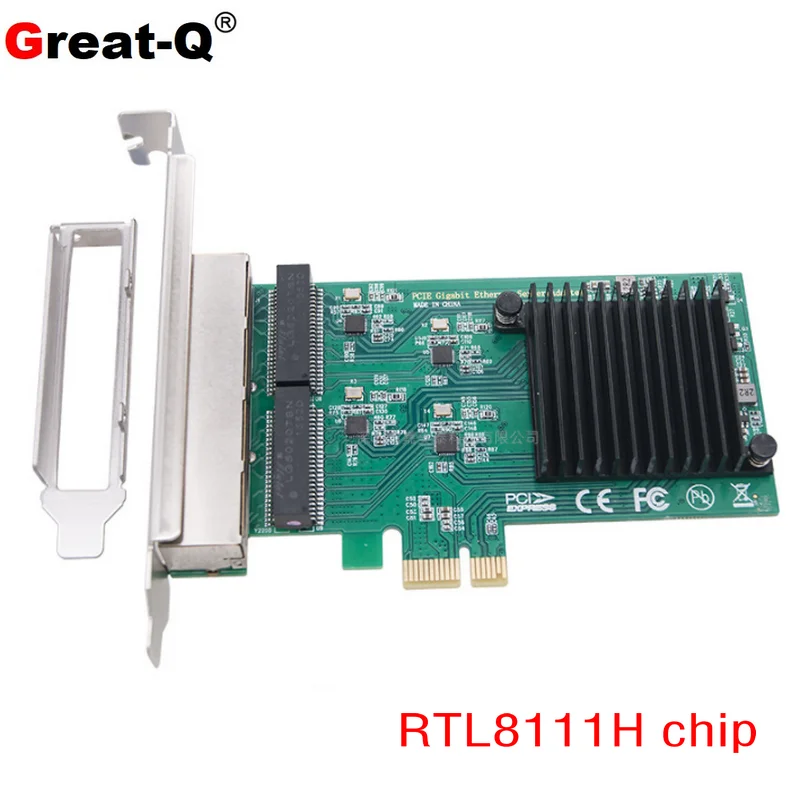 Promotion Pci E X1 Gigabit Network Card Pci Express 4 Port Ethernet ...