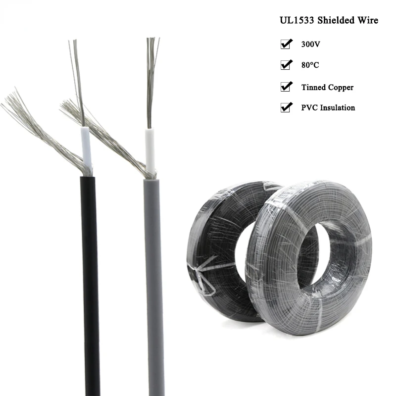 5-10M-UL1533-Shielded-Wire-32-30-28-26-24AWG-Single-Core-Audio-Channel ...