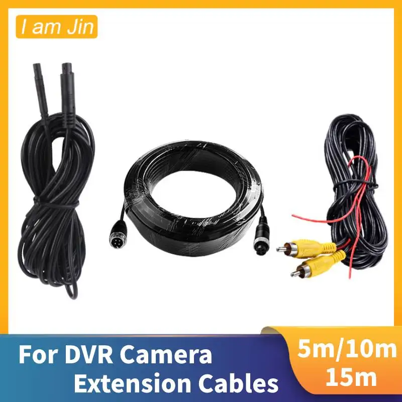 DC12 24V for Rear View Camera RCA Video Cable Aviation Cord Power ...