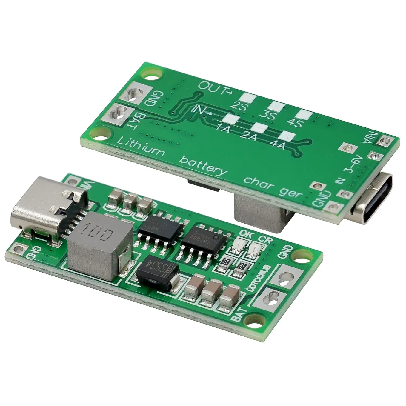 2S 3S 4S Li-ion battery charger battery protection board TypeC USB ...