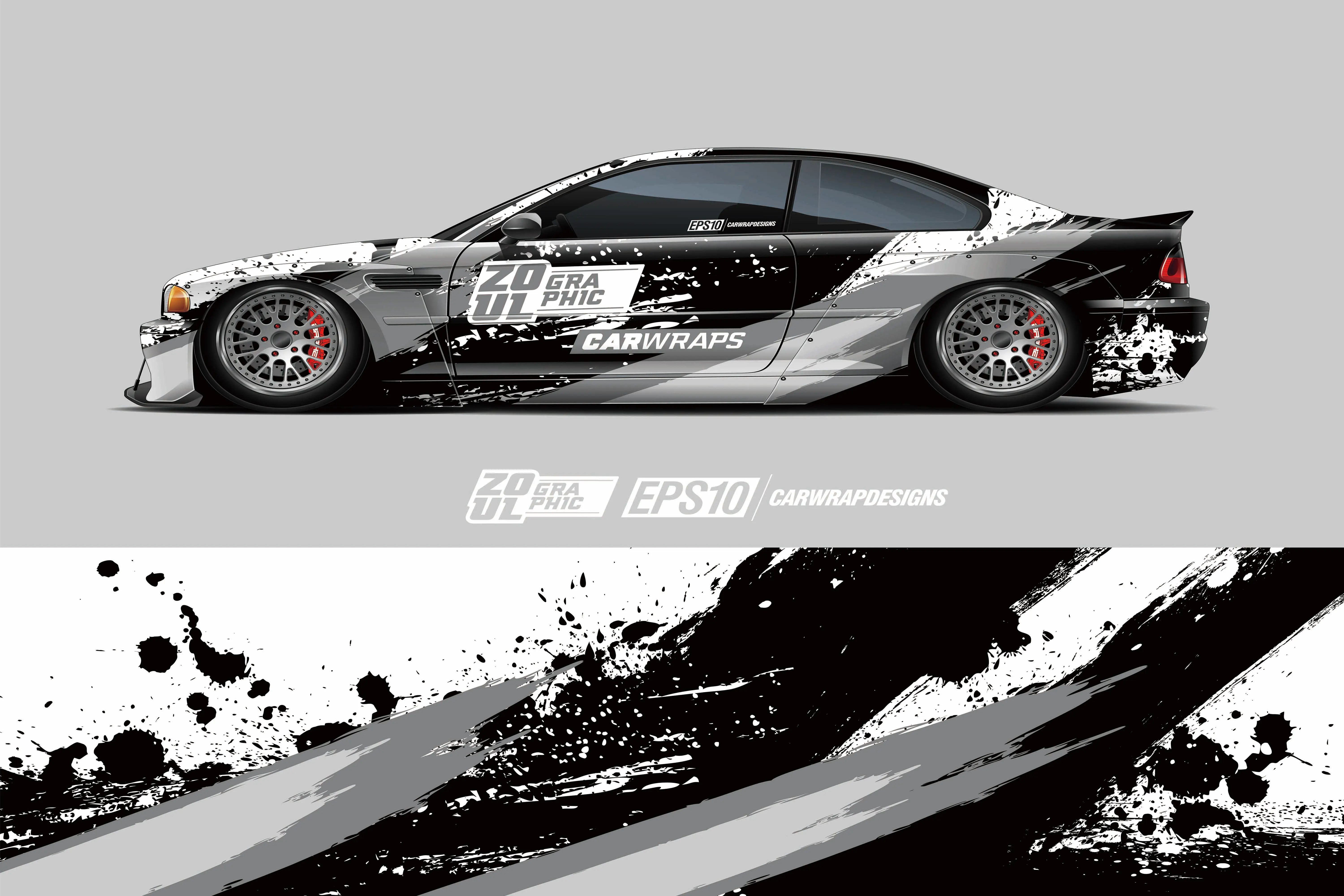 Custom-Car-Decal-Racing-Car-Stripe-Side-Car-Wrap-Decal-Vinyl-Sticker ...