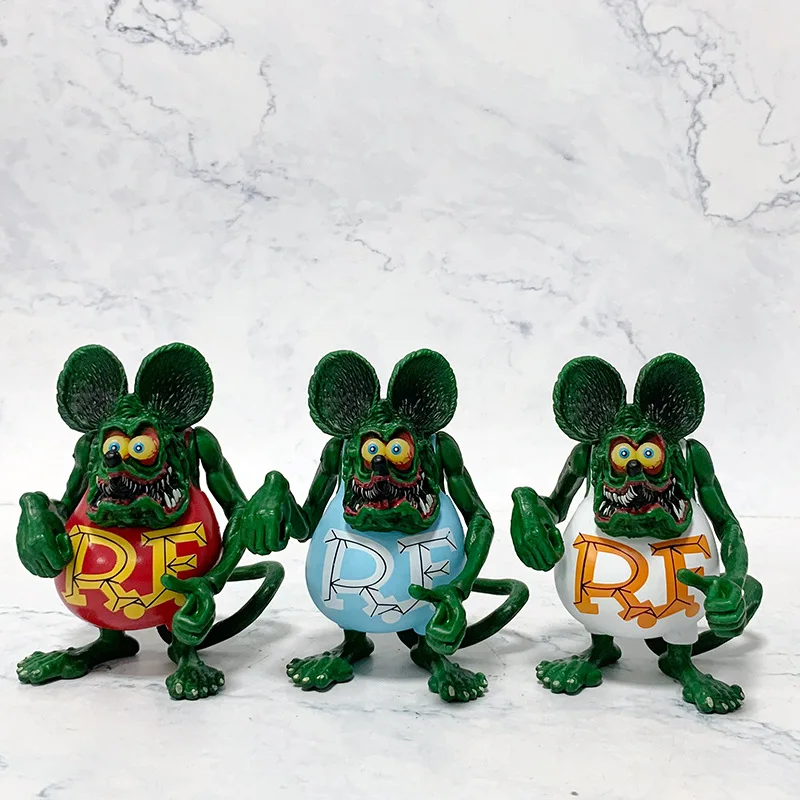 11cm-Crazy-Mouse-Fink-Legendary-RAT-FINK-Oil-Mouse-3-Doll-Handheld ...