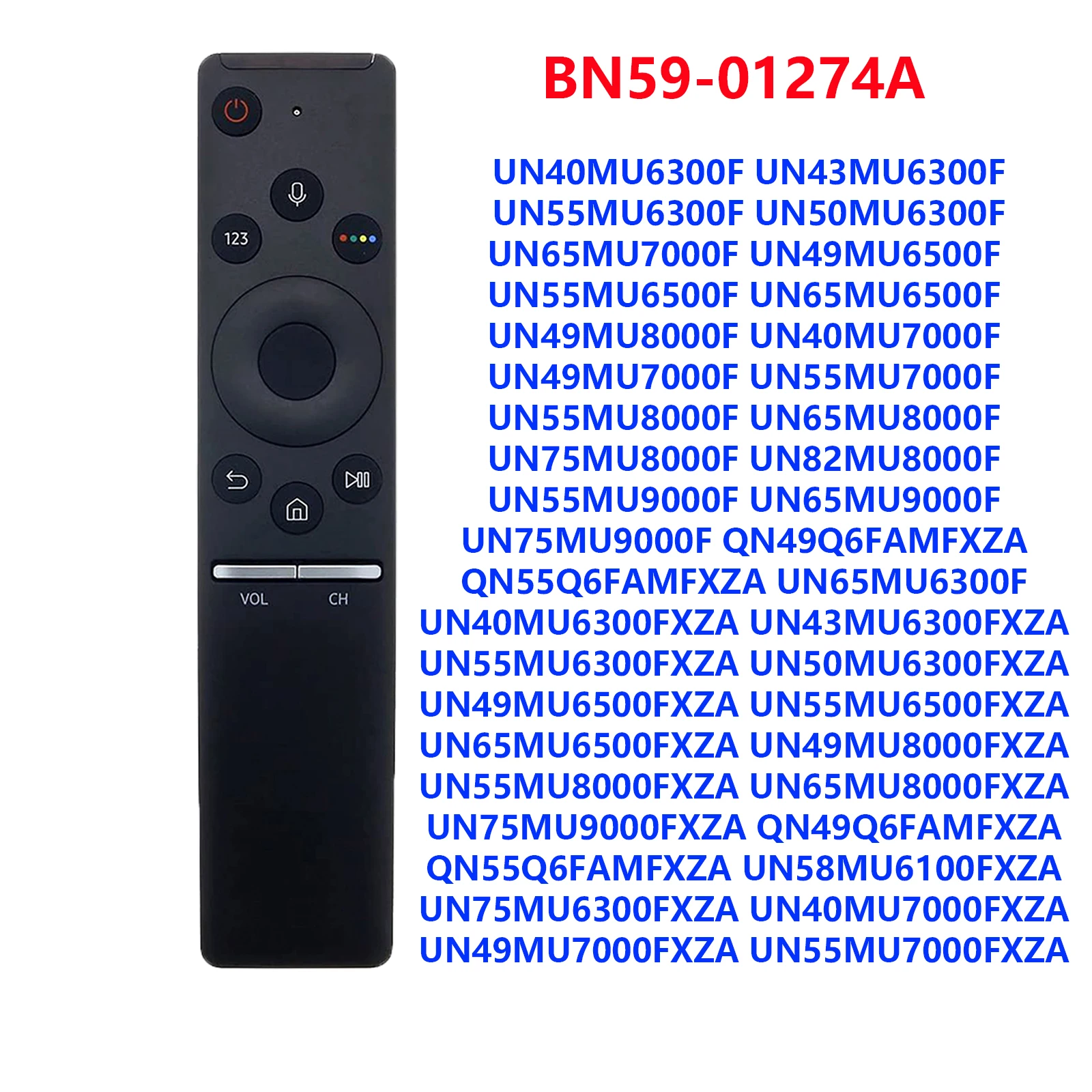 BN59-01274A-New-Bluetooth-Voice-Remote-Control-for-Samsung-Smart-TV-Fit-for-UN40MU6300F ...