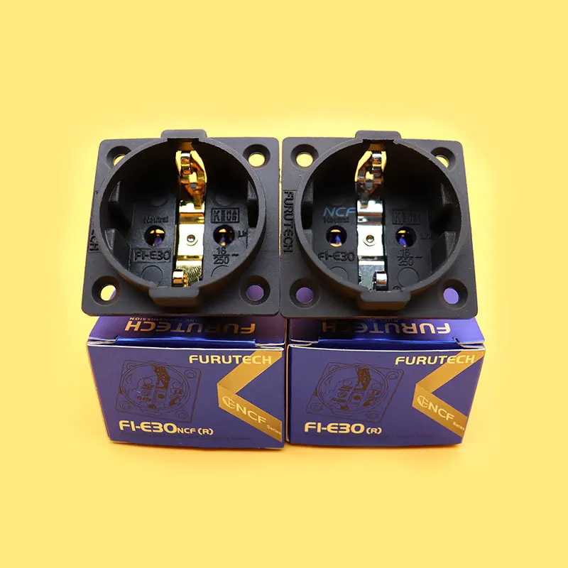 hifi-pure-copper-Schuko-Socket-Furutech-Gold-plated-FI-E30-AC-250V-16A ...