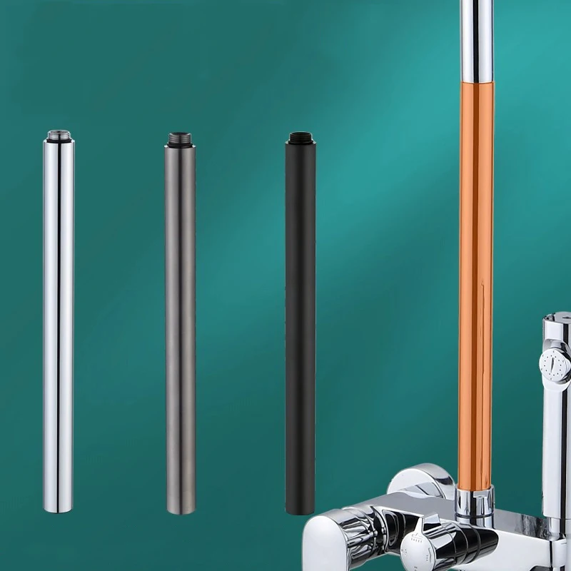 Bathroom-Shower-Tube-Extend-Pipe-Hand-Shower-Bracket-Holder-Round ...