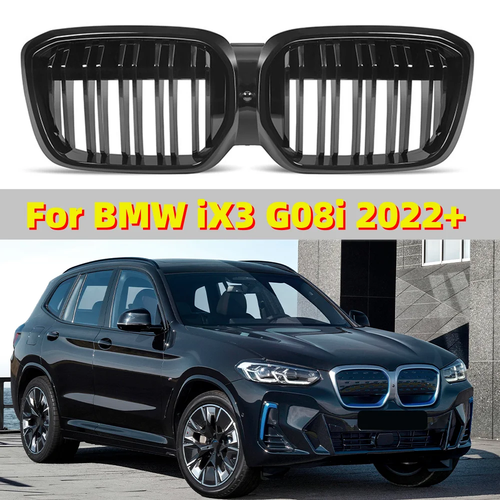 For-BMW-iX3-G08i-2022-2023-Car-Front-Kidney-Bumper-Grille-Trim-Auto ...