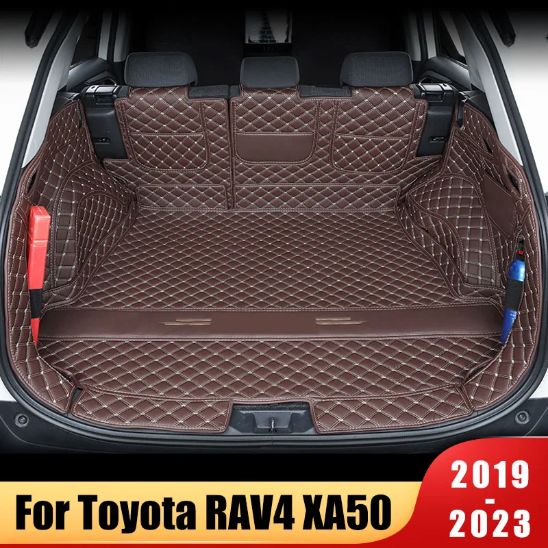 Leather-Car-Trunk-Mats-For-Toyota-RAV4-RAV-4-XA50-2019-2021-2022-2023 ...