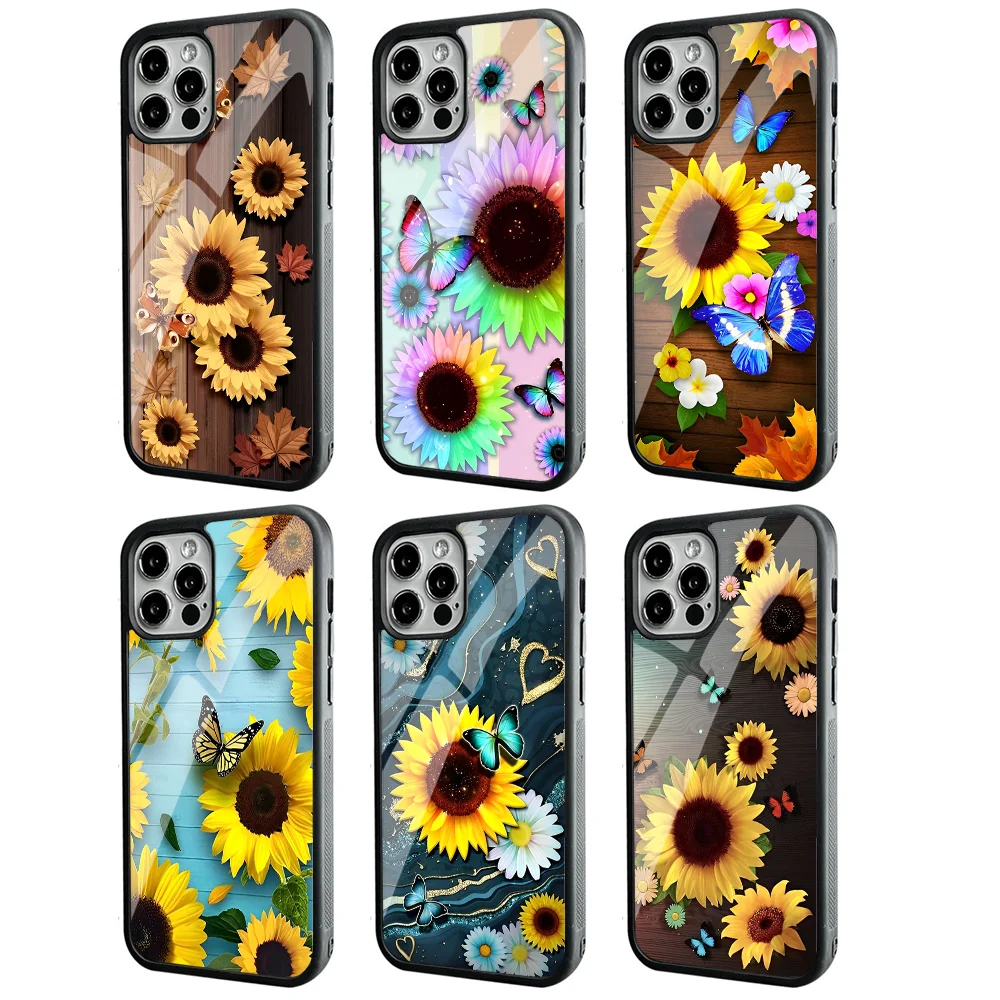 Beautiful-Flower-sunflower-Phone-Case-Strong-Magnetic-For-IPhone-15-14 ...