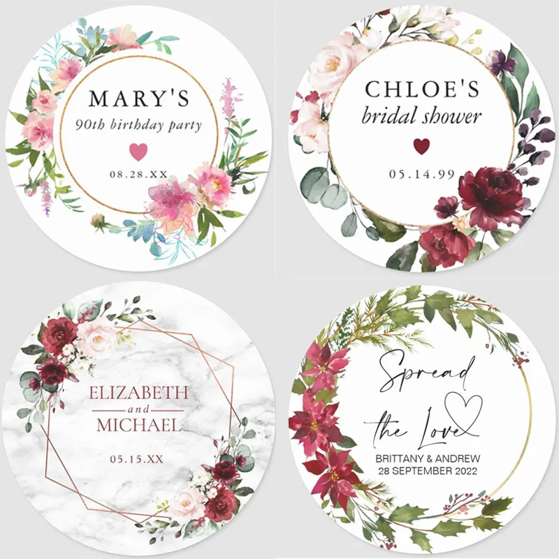 Custom-Logo-Wedding-Stickers-Personalized-Design-Your-Name-Candy-Gift ...