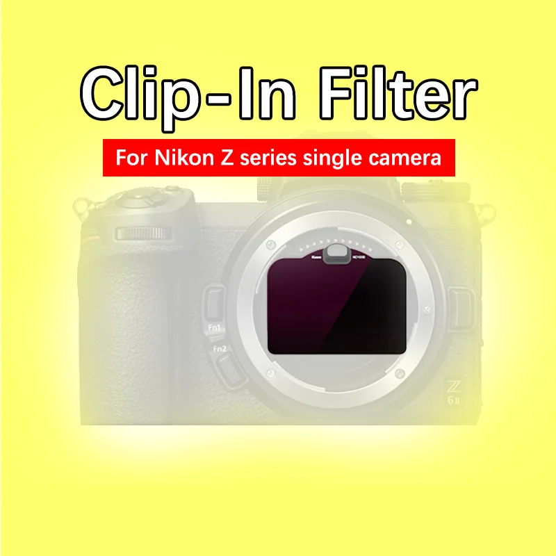 Kase Clip-in Filter for Nikon Z Mount Camera Body,Built-in Neutral ...