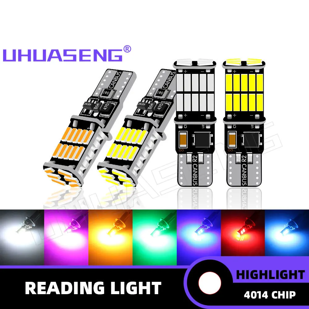 UHUASENG 2PCS T10 Led W5W Bulb H6W BA9S BAX9S BAY9S H21W 194 T4W ...