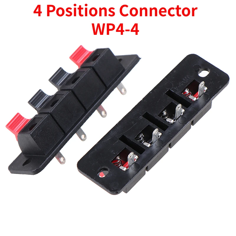 2Pcs-lot-Plastic-4-Positions-Connector-Terminal-Push-In-Jack-Spring ...