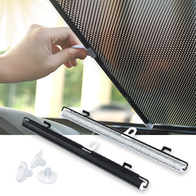 Car windshield sunshade front/rear window retractable windshield ...