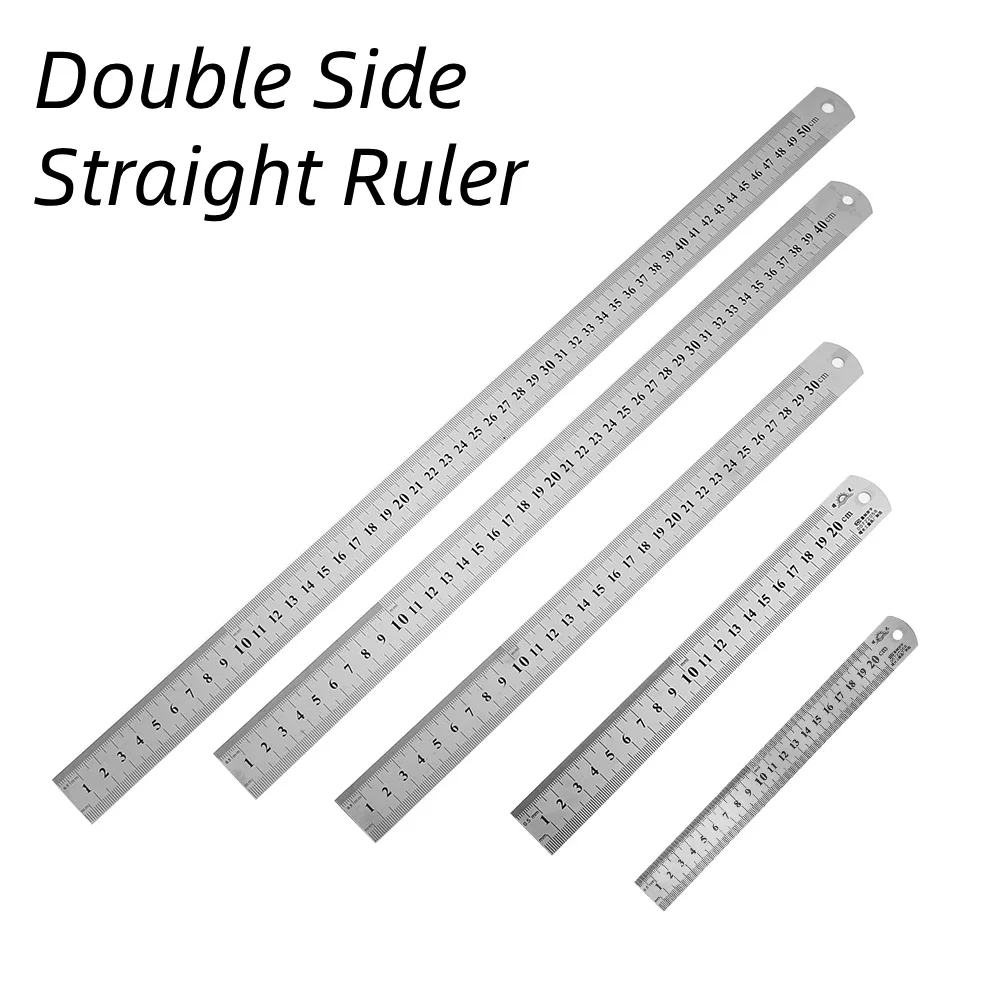Stainless-Steel-Double-Side-Straight-Ruler-Centimeter-Inches-Scale ...