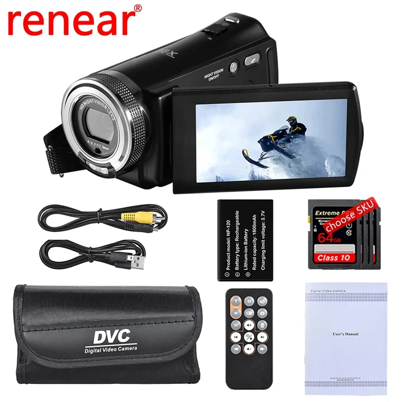 V12-Digital-Portable-Camera-HD-Video-30MP-16X-Digital-Zoom-Recording ...