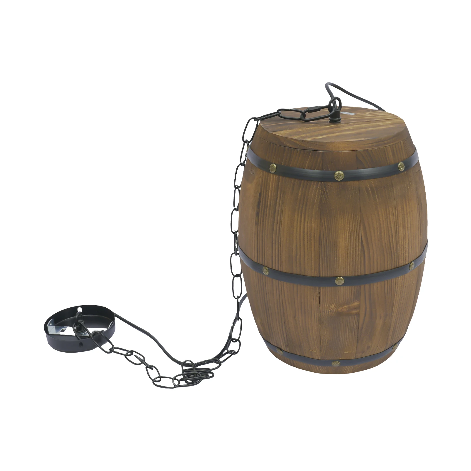 E26-Retro-Ceiling-Pendant-Lamp-Wood-Wine-Barrel-Shape-Hanging-Light-For ...