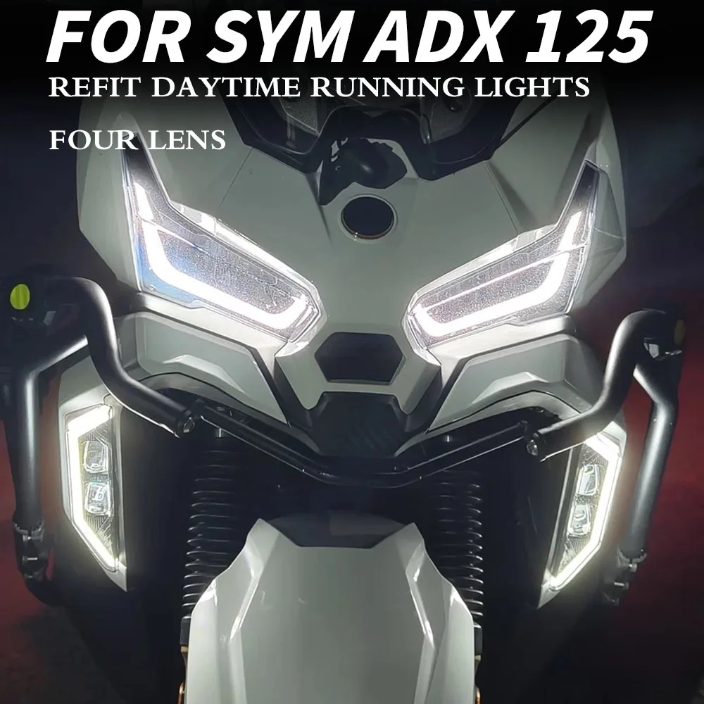 New-For-SYM-ADX-125-adx125-Motorcycle-Day-Running-Lights-Retrofit-Four ...