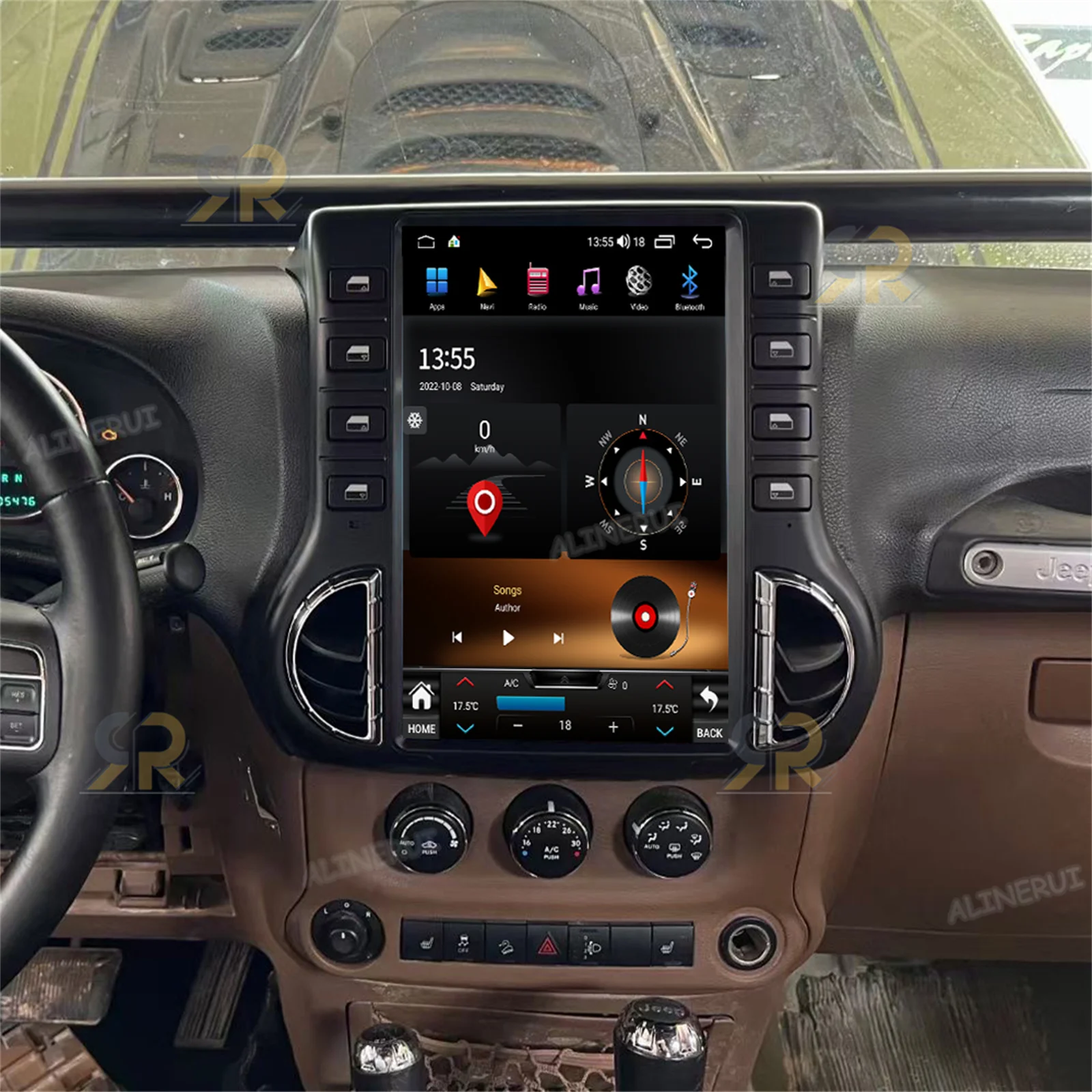 For-Jeep-Wrangler-JK-2010-2014-2015-2016-2017-Car-Play-Radio-Carplay ...