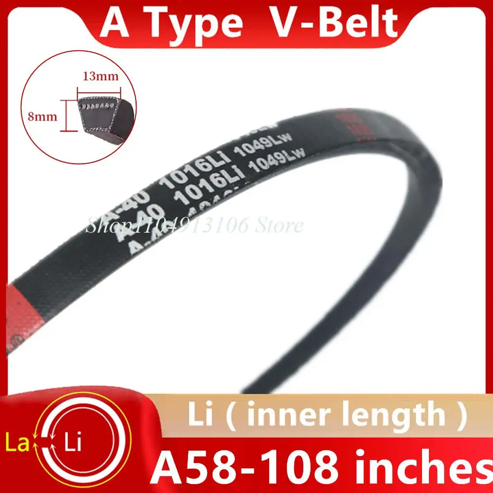 A Type V-Belt 58 6268 78 85 86 88 91 98 100 108 inch Imperial Rubber ...