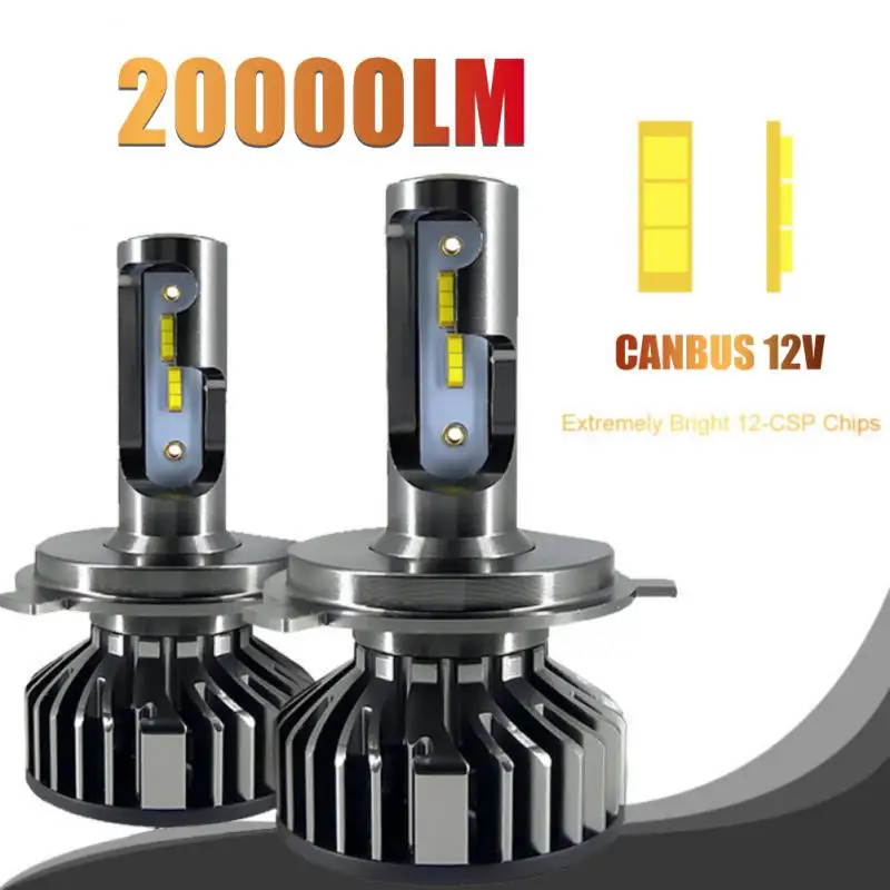 Canbus-12V-LED-Headlight-H1-H7-H4-H3-H11-H9-H8-4500K-6500K-8000K-Car ...