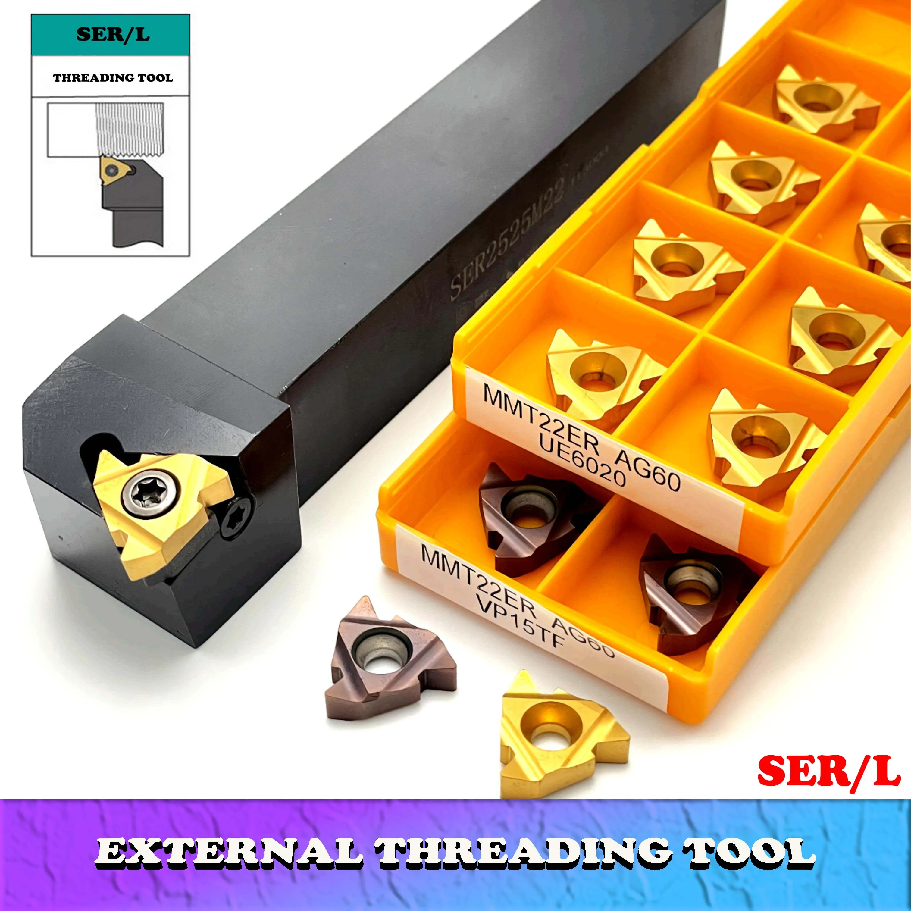 SER2525M22-SEL2525M22-25mm-Original-Thread-Turning-Toolholder-Lathe ...