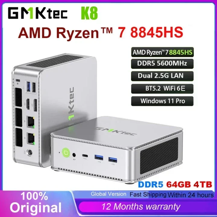 GMKtec-K8-Ryzen-7-8845HS-Mini-PC-Windows-11-DDR5-5600Mhz-PCIe4-0-Nvme ...