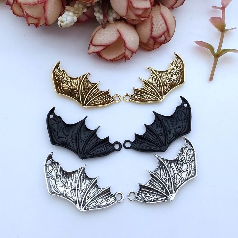 6pcs(3 pairs) Bat Wings Charms,Wings charm, Antique Making Pendant fit ...