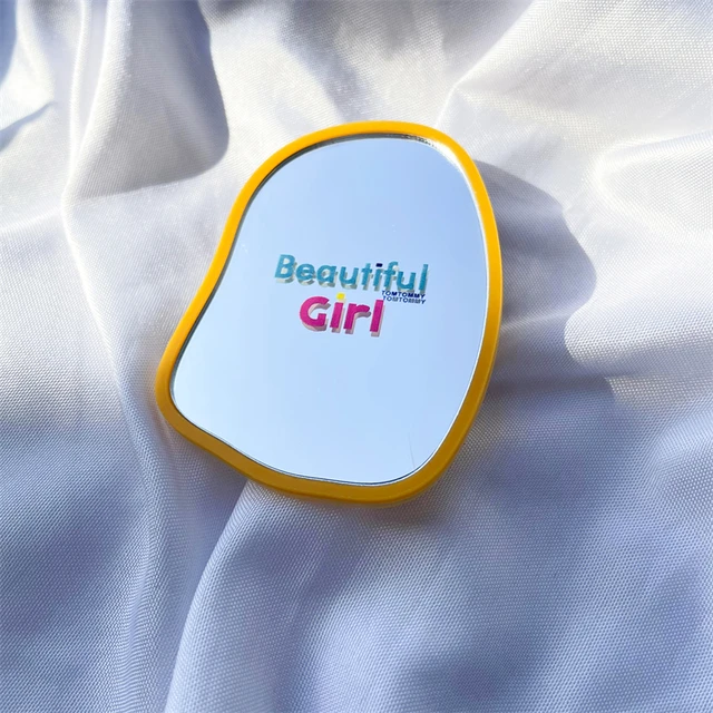 Yellow Mirror Foldable Stretch Grip Tok Phone Holder Finger Ring Talk ...