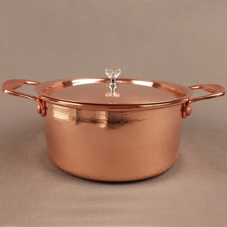 Pure-Copper-Small-Hot-Pot-For-One-Person-Cooking-Induction-Cooker-Soup ...