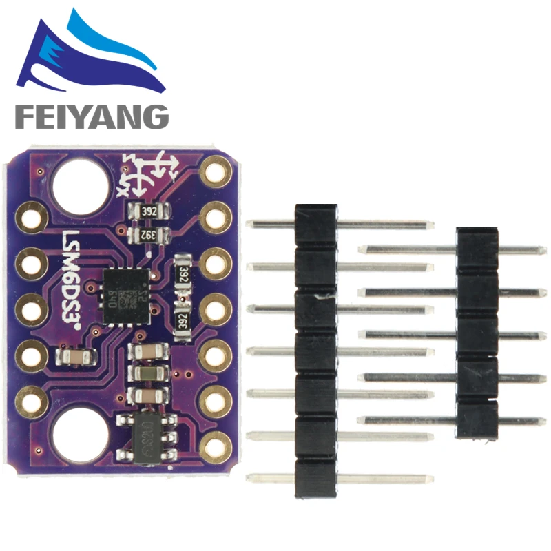 GY-LSM6DS3 Accelerometer Gyro Embedded Digital Temperature Sensor Board ...