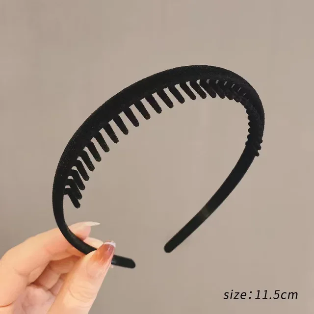 Simple Flocking Hair Band Women's Autumn And Winter Velvet Pressed ...