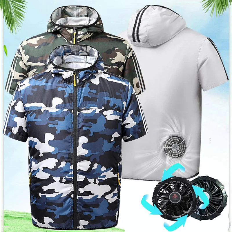 Summer-Cooling-Refrigeration-Air-conditioning-Clothing-Fan-Short ...