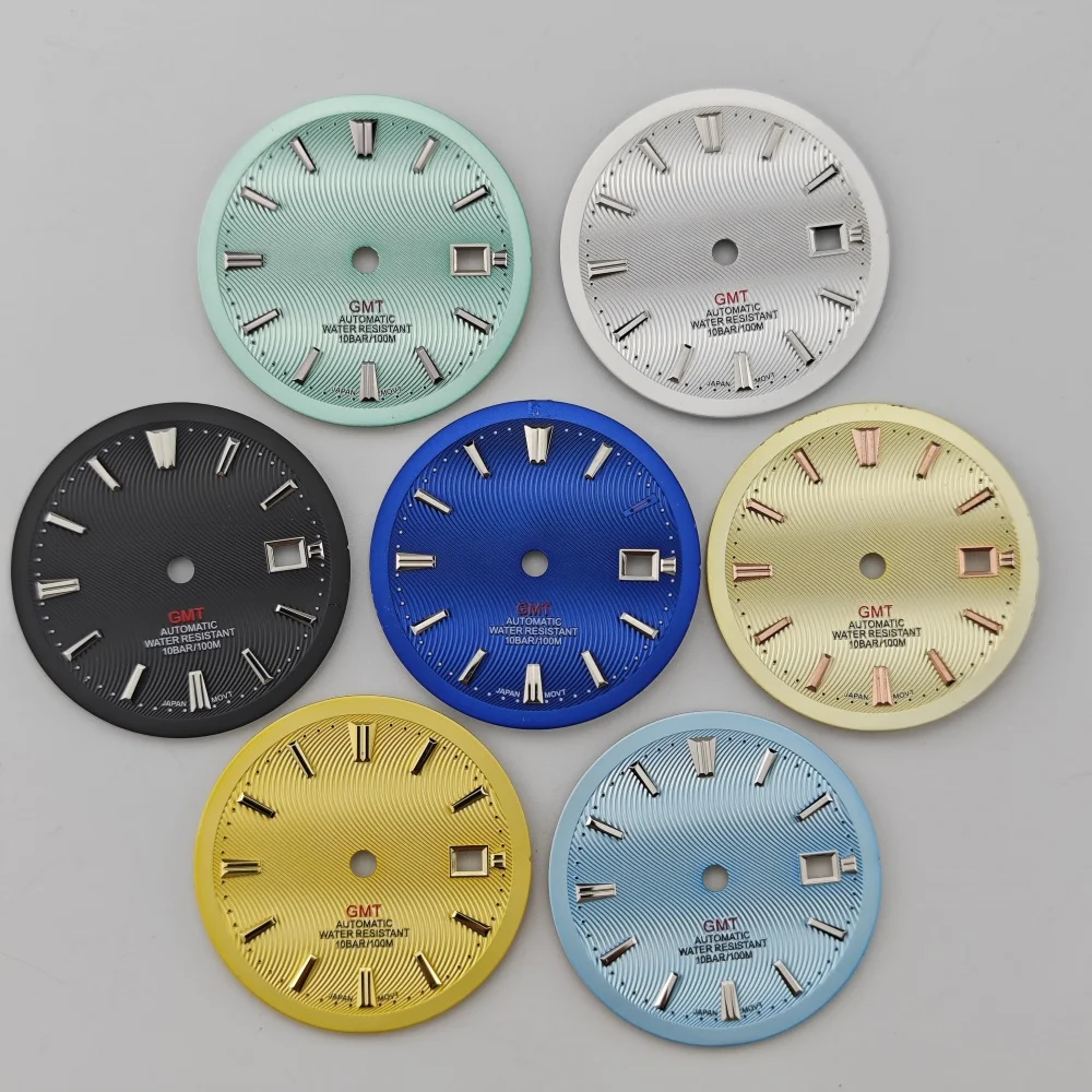 NH34-dial-with-S-pattern-surface-NH35-mechanical-watch-modification-DIY ...