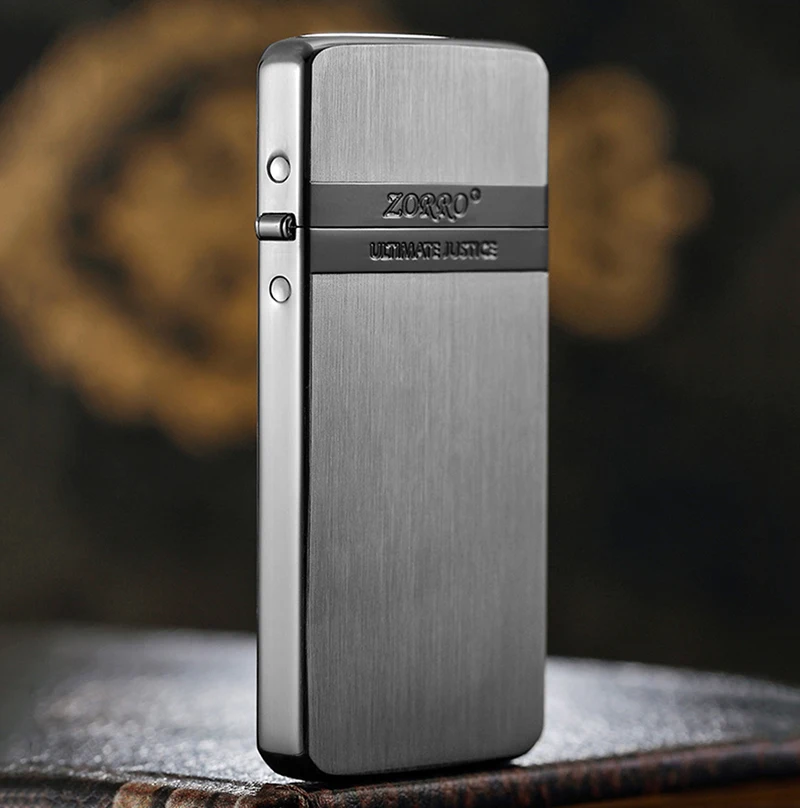 Original Zorro Thin Pure Copper Kerosene Lighter Flint Wheel Ignition ...