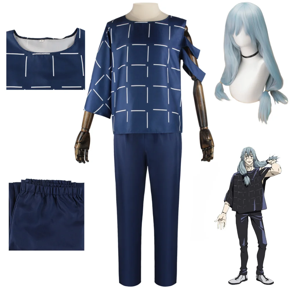 Anime-Jujutsu-Kaisen-Mahito-Cosplay-Costumes-Wigs-Prop-Pants-Suit-T ...