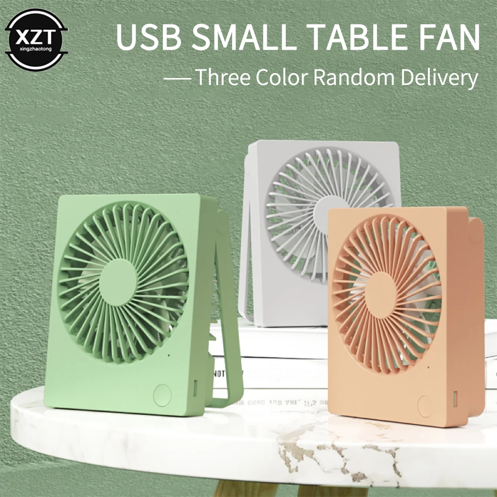 New Desktop USB Small Electric Fan Mute Portable Rechargeable Mini ...