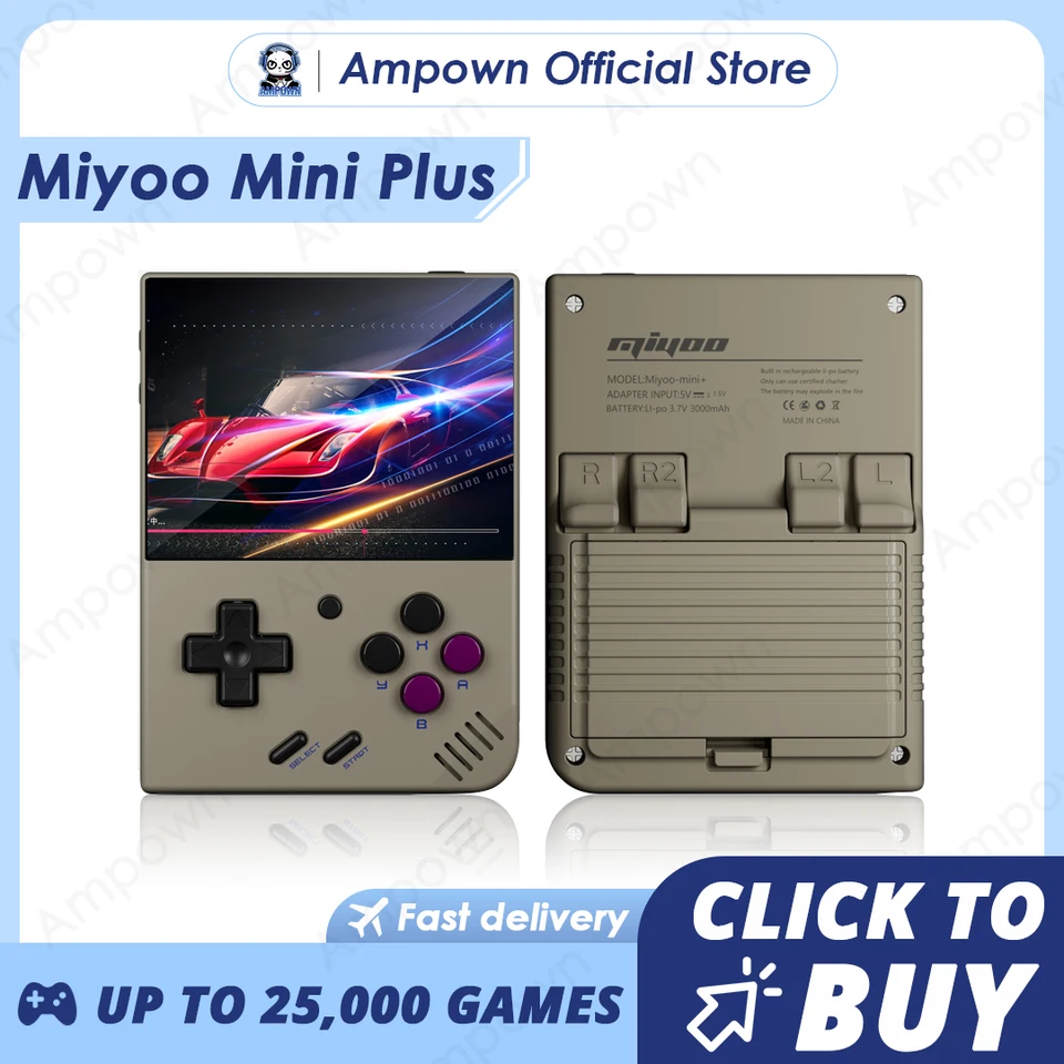 Miyoo Mini Plus Portable Retro Handheld Game Console IPS Screen Mini+ ...