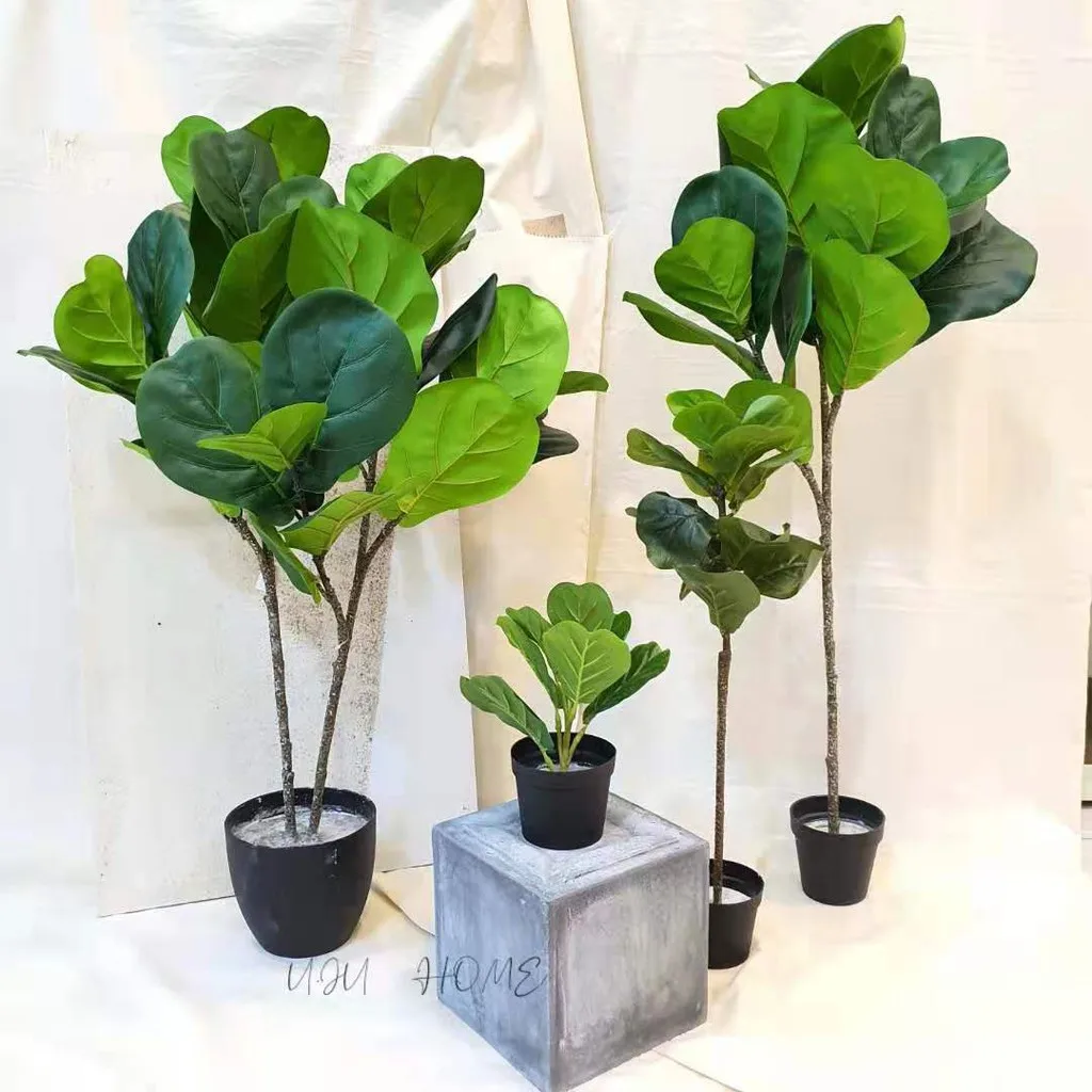NEW-Tropical-Plants-Large-Artificial-Ficus-Tree-Branch-Real-Touch ...