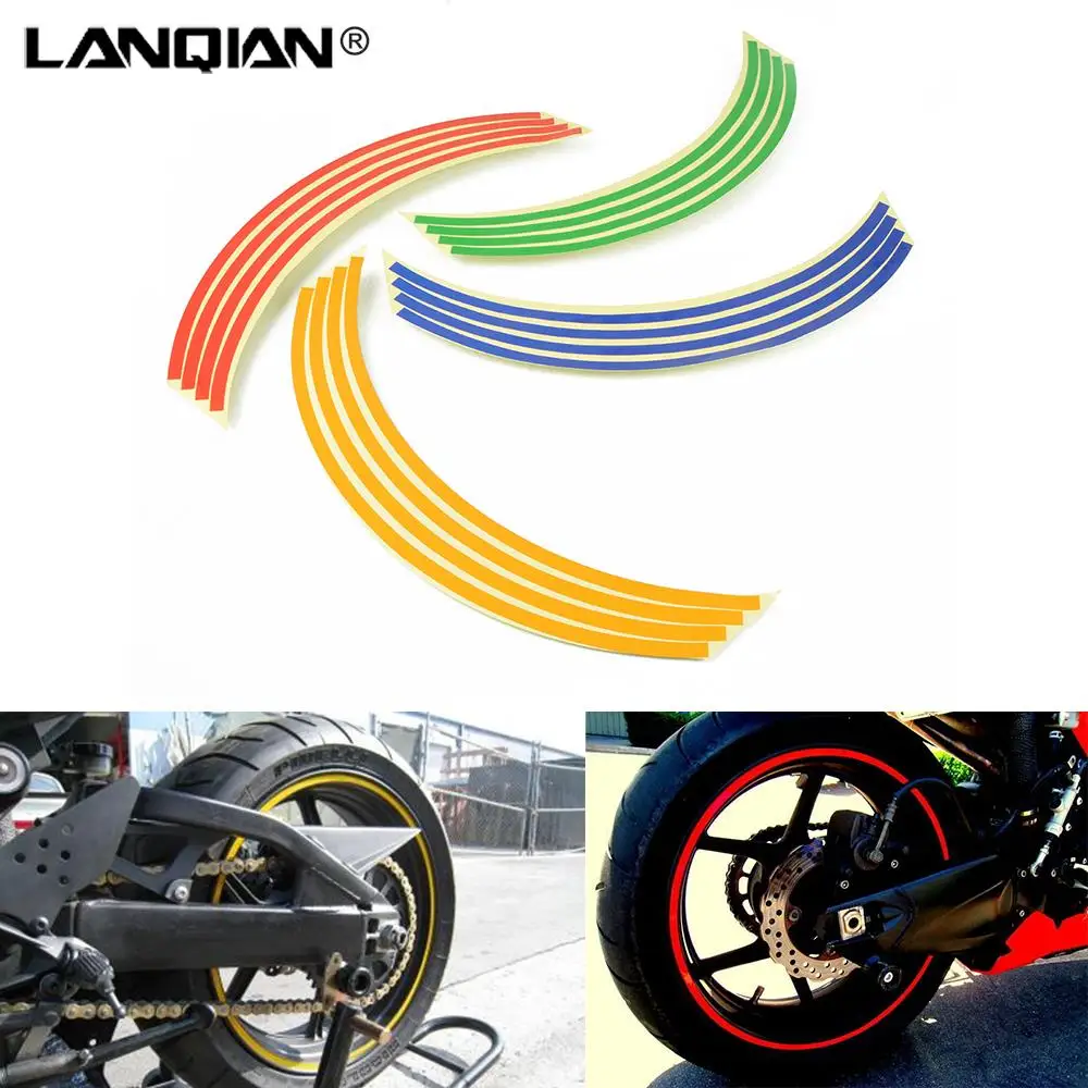 Hot-Sale-16-Pcs-Strips-Wheel-Stickers-And-Decals-14-17-18-Reflective ...