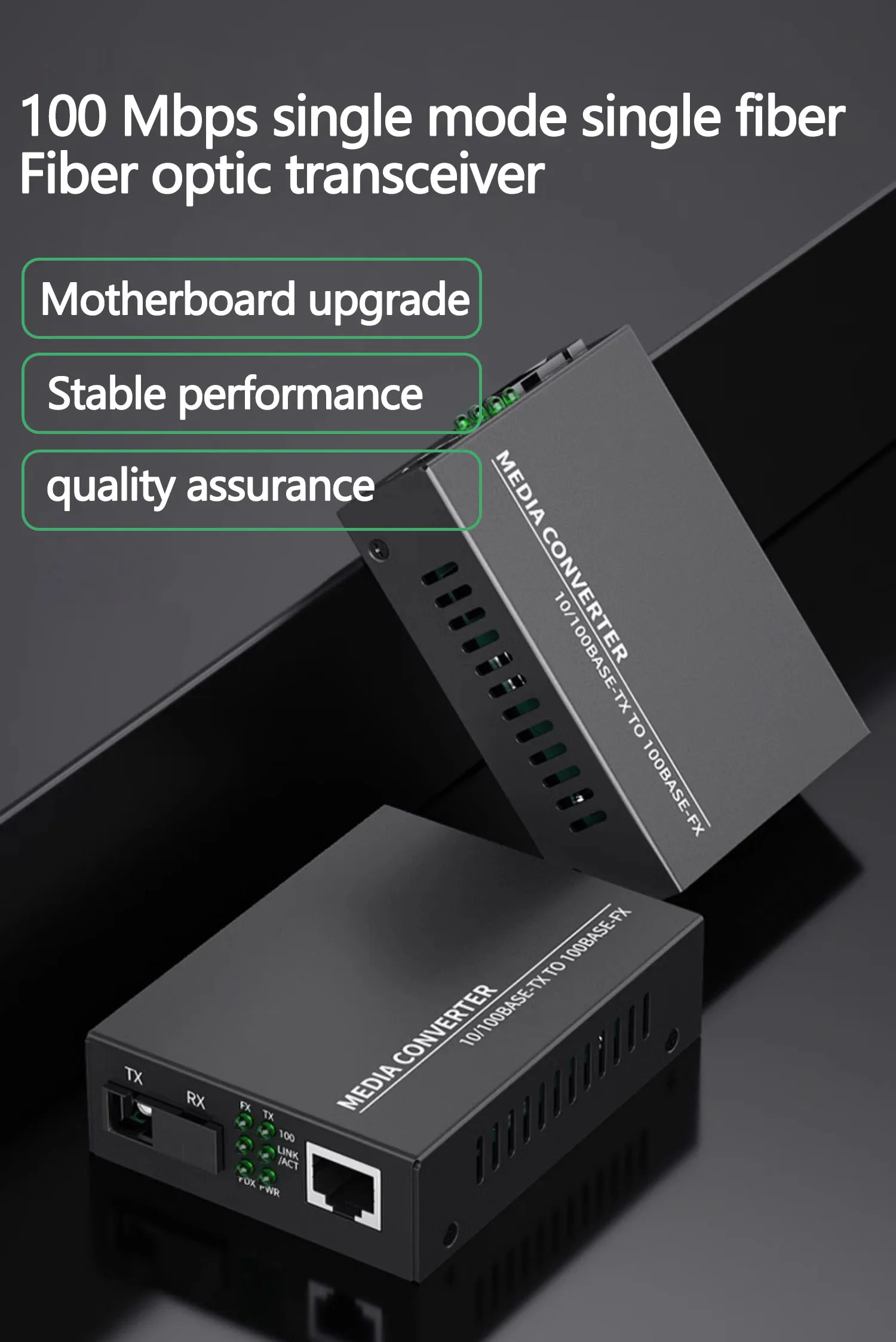 Gigabit-Fiber-Optic-Transceiver-100-1000Mbps-Single-mode-single-fiber-multimode-dual-Fiber-Optic ...
